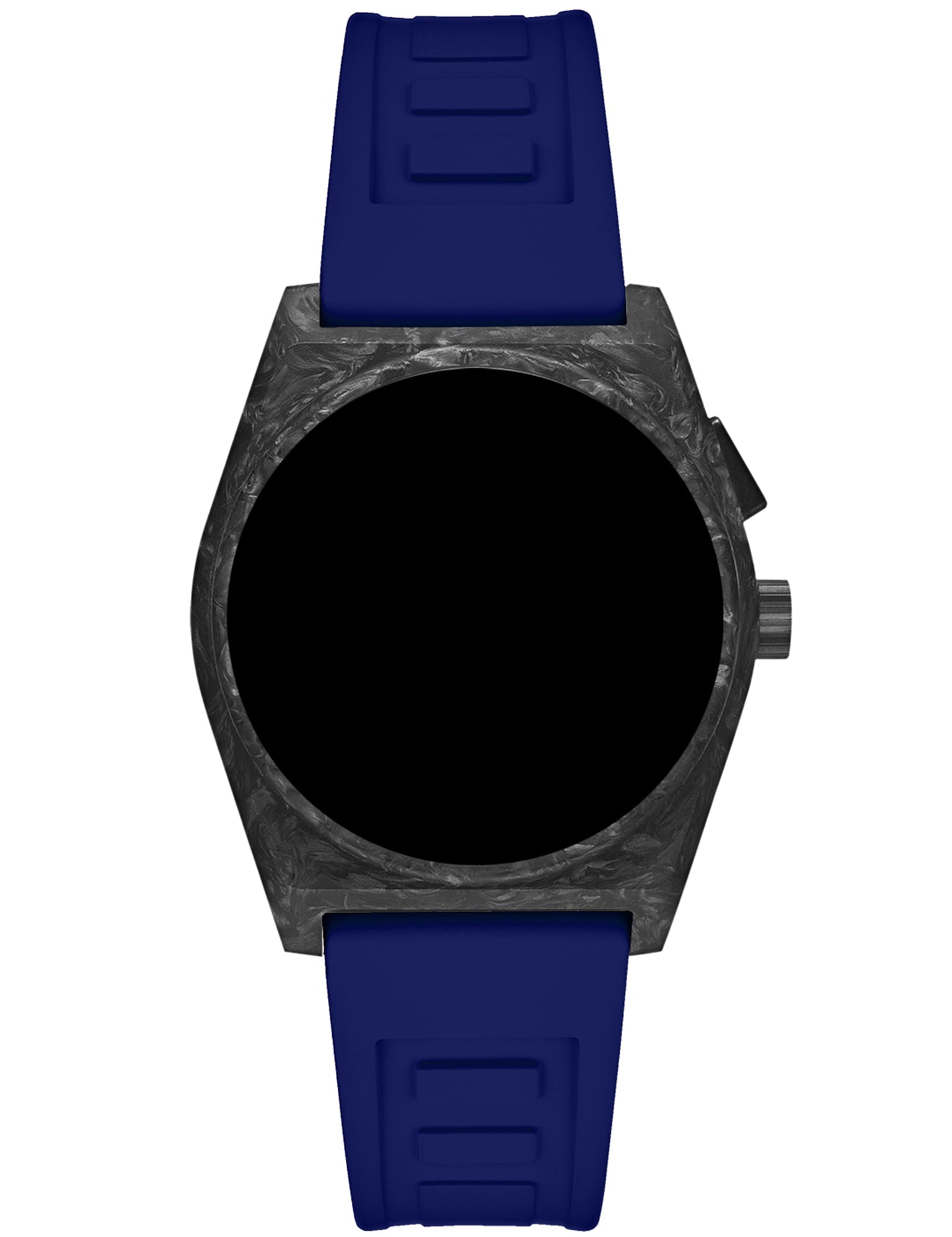22mm Rubber Strap - Navy | Bamford London