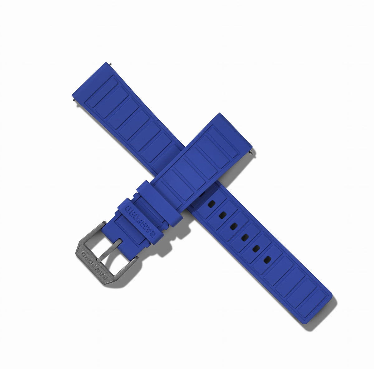 20mm Rubber Strap - French Blue – Bamford London